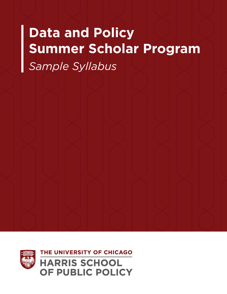 Data and Policy Summer Scholar Program (DPSS): Learn to code and analyze data